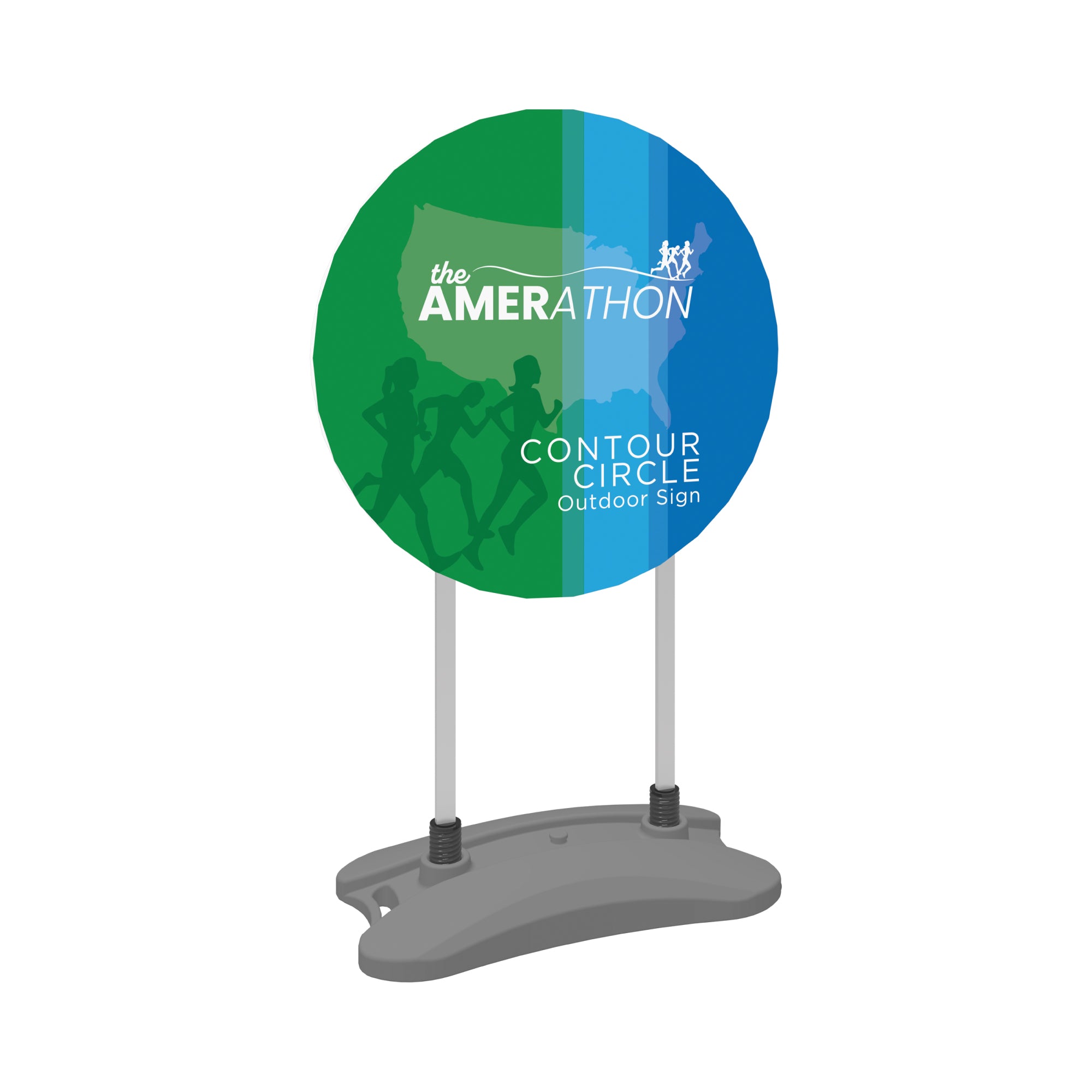 Contour Circle Outdoor Sign - Water Base – TradeShowPlus