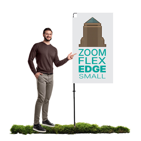 Zoom Flex Edge Small Flag – TradeShowPlus
